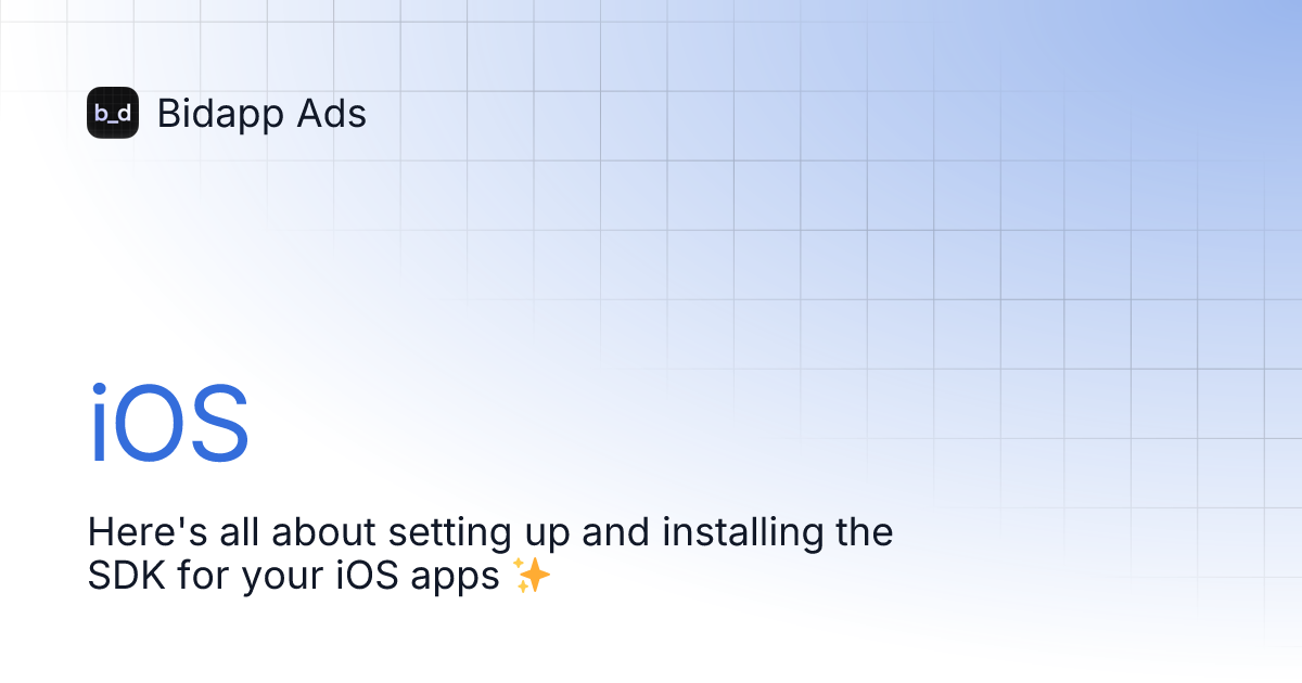 iOS | Bidapp Ads